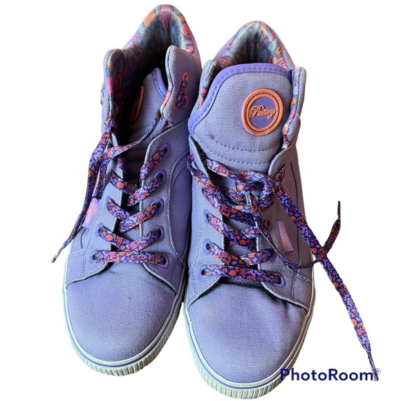 Pastry | Shoes | Pastry High Top Purple Canvas Sneakers Size 8 | Poshmark